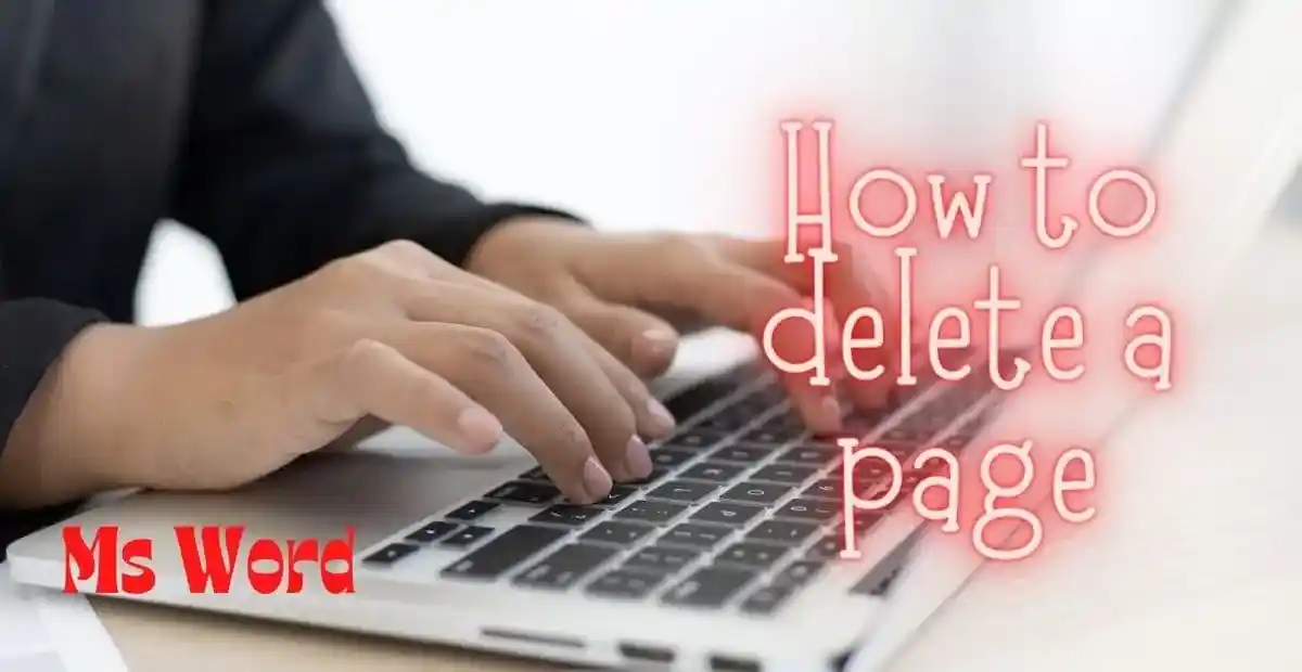 How To Delete A Page In MS Word Hindireadings