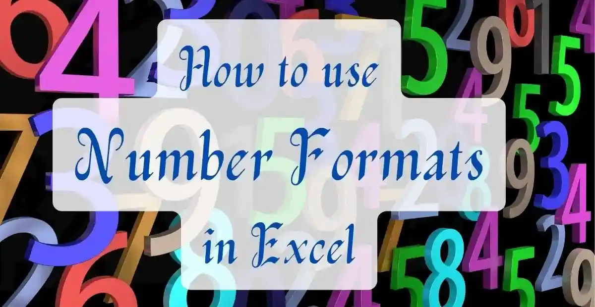 How To Use Number Formats In Excel Hindireadings
